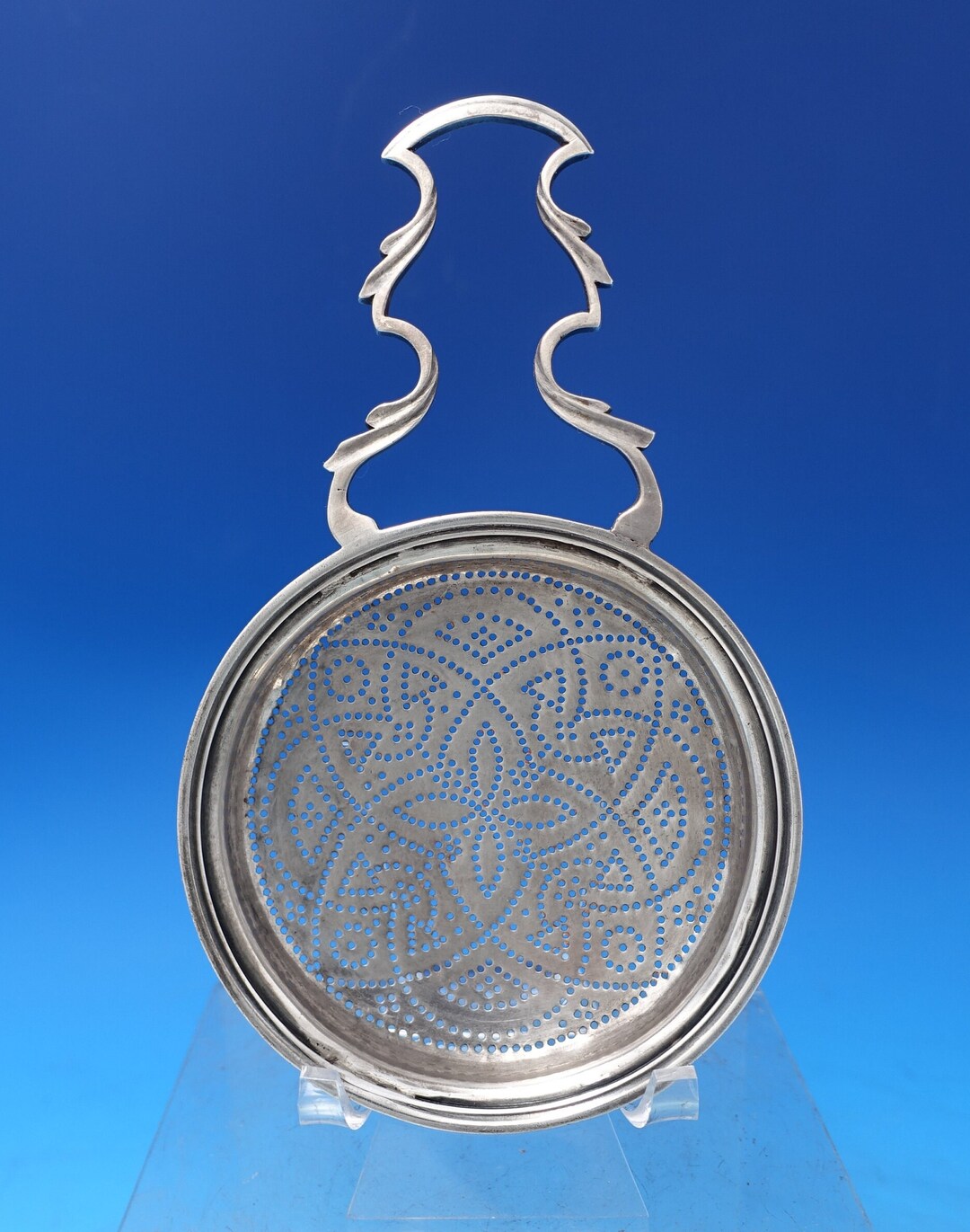 English Georgian Sterling Silver Lemon Squeezer 6 3/4" X 4" London 1762 ...