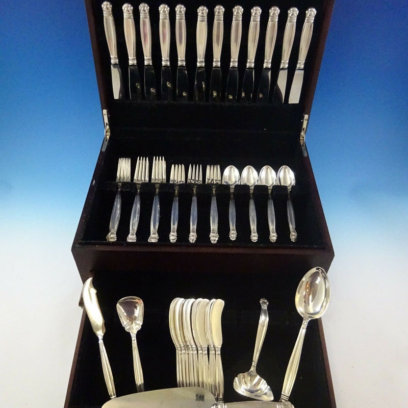 Real Silver Silverware Sets - Etsy