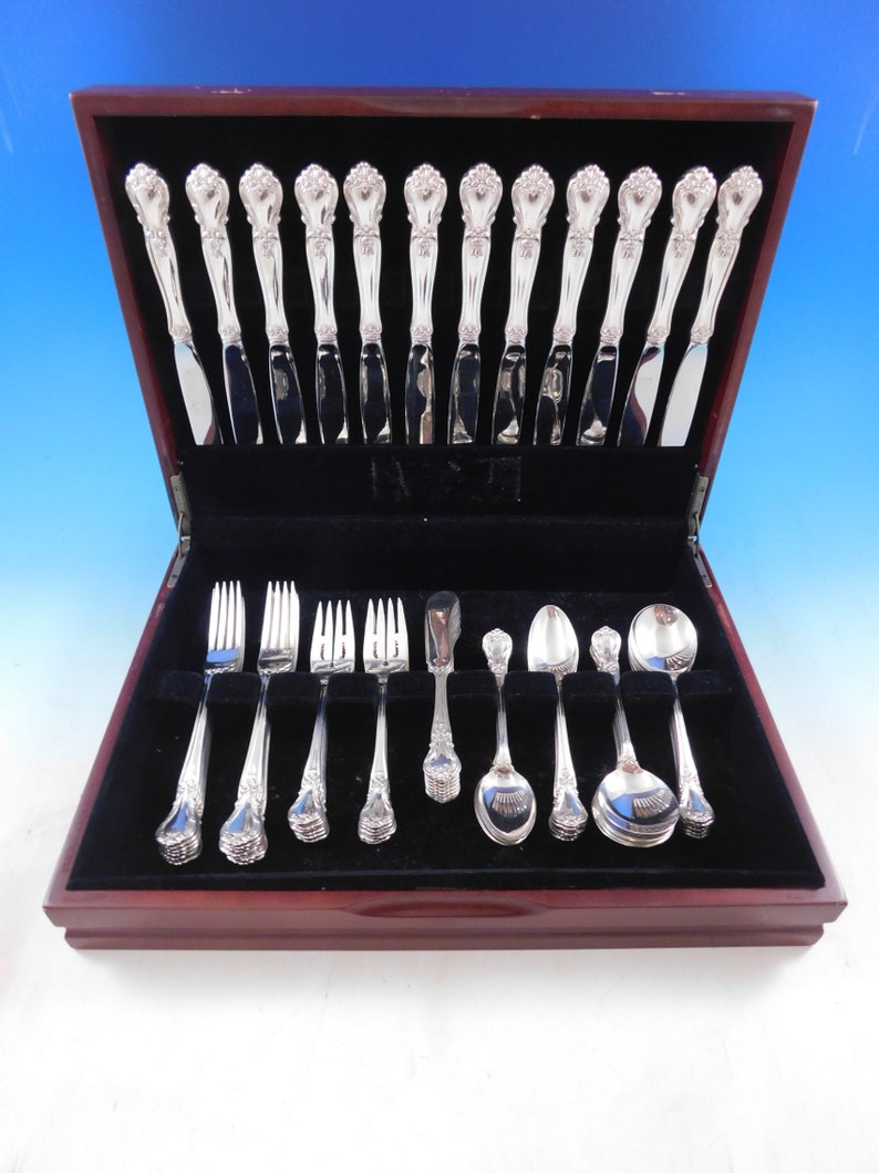 Ancestry by Weidlich Sterling Silver Flatware Set Service 72 Pieces - Etsy