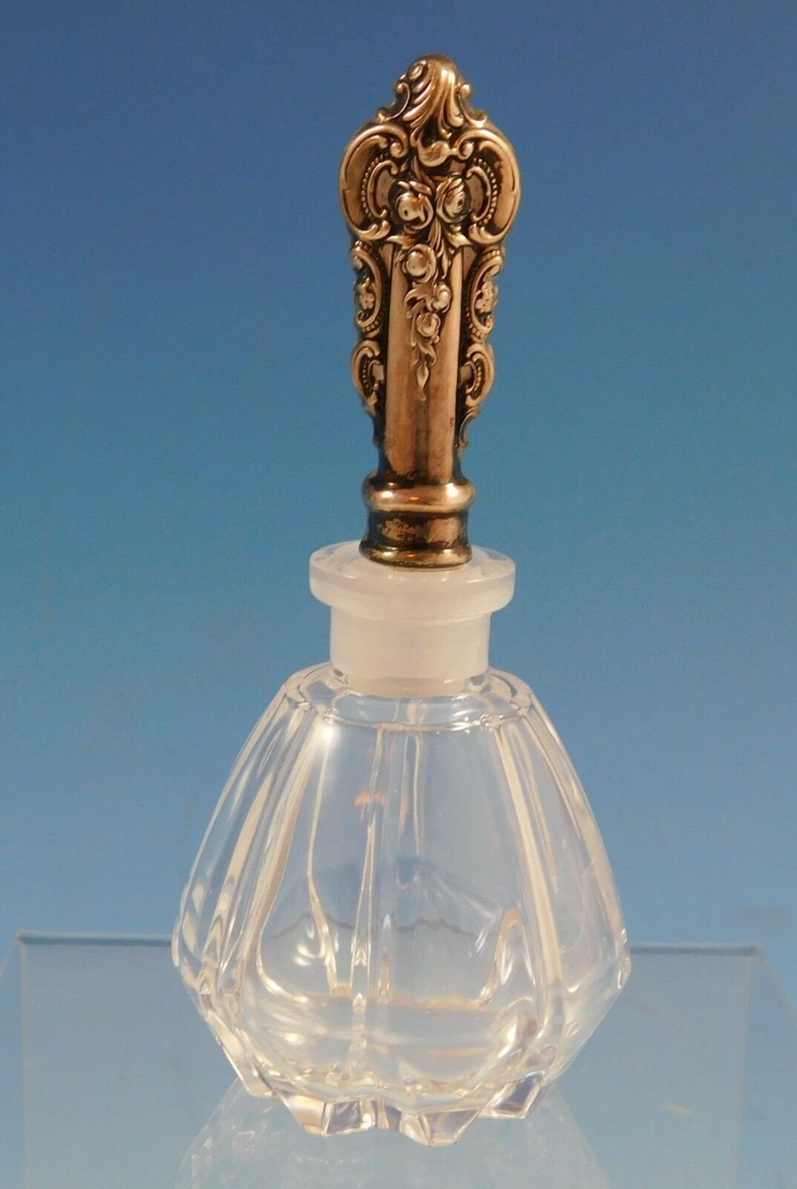 Grande Baroque by Wallace Sterling Silver and Crystal Perfume Bottle ...