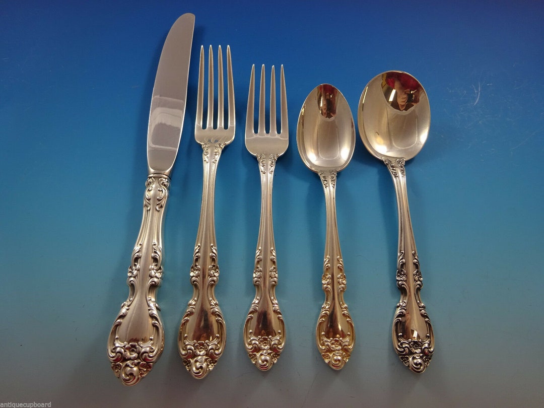 Melrose by Gorham Sterling Silver Flatware Set for 6 Service 30 Pieces ...