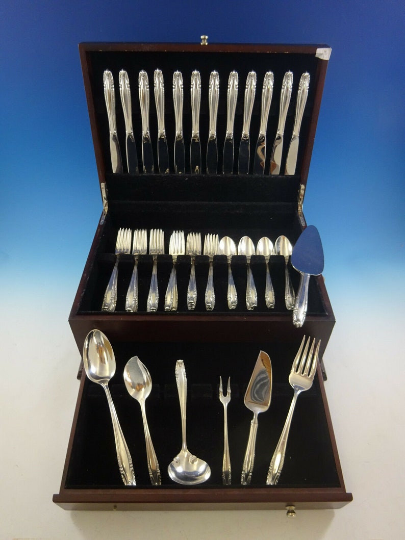 Stradivari by Wallace Sterling Silver Flatware Set for 12 - Etsy