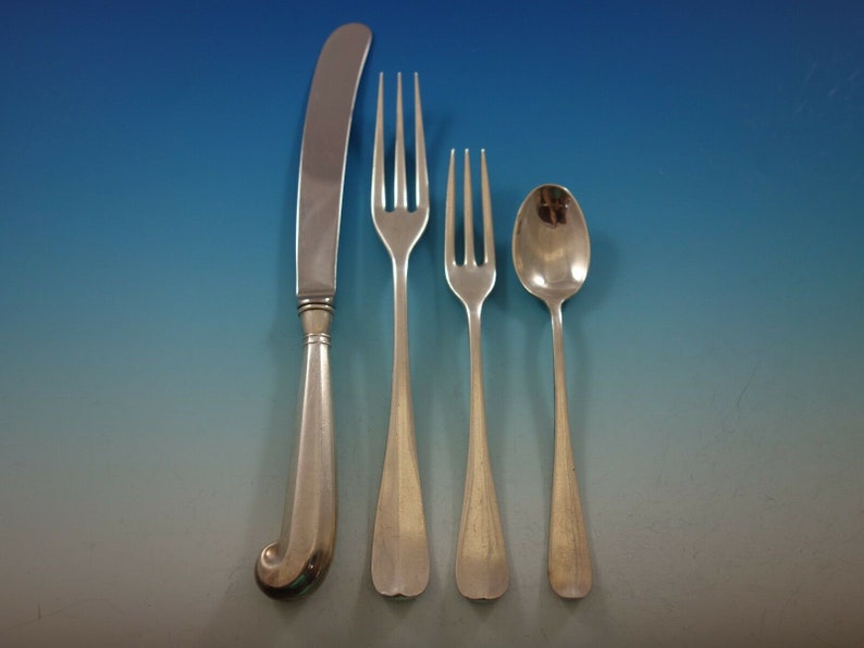 Queen Anne Williamsburg by Stieff Sterling Silver Flatware Set Service ...