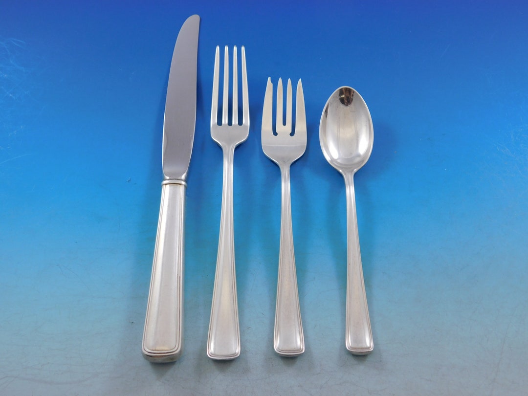 Compton Thread by Blackinton Towle Sterling Silver Flatware Set Service ...