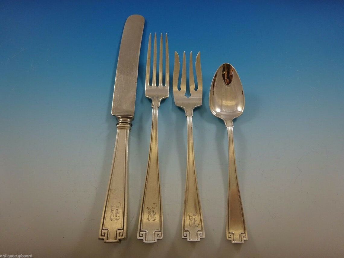 Etruscan by Gorham Sterling Silver Flatware Set Service for 12 Service ...