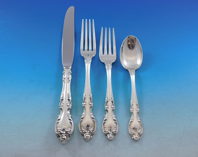 Melrose by Gorham Sterling Silver Flatware Set for 8 Service 32 Pieces ...