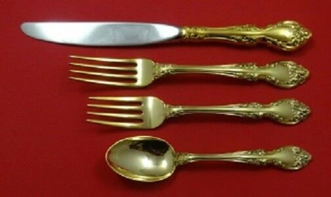 Melrose Gold by Gorham Sterling Silver Regular Size Place Setting(s ...