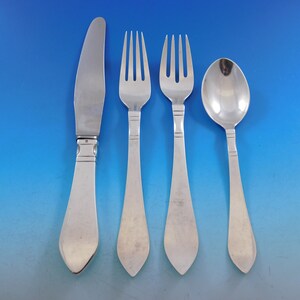 Continental Georg Jensen Sterling Silver Flatware Set 12 Service 164 ...
