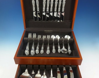 Melrose by Gorham Sterling Silver Flatware Set for 8 Service - Etsy