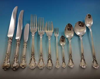 Chantilly by Gorham Sterling Silver Flatware Set for 12 - Etsy