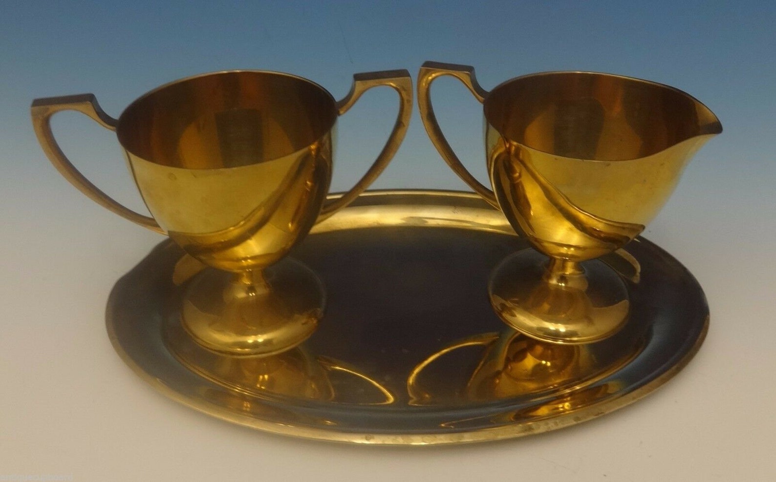 Dirigold-dirilyte Sugar, Creamer and Tray Set 3pc (#0364) - Etsy