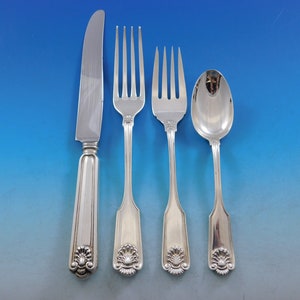 Fiddle Shell by Frank Smith Sterling Silver Flatware Set Service 84 Pcs ...