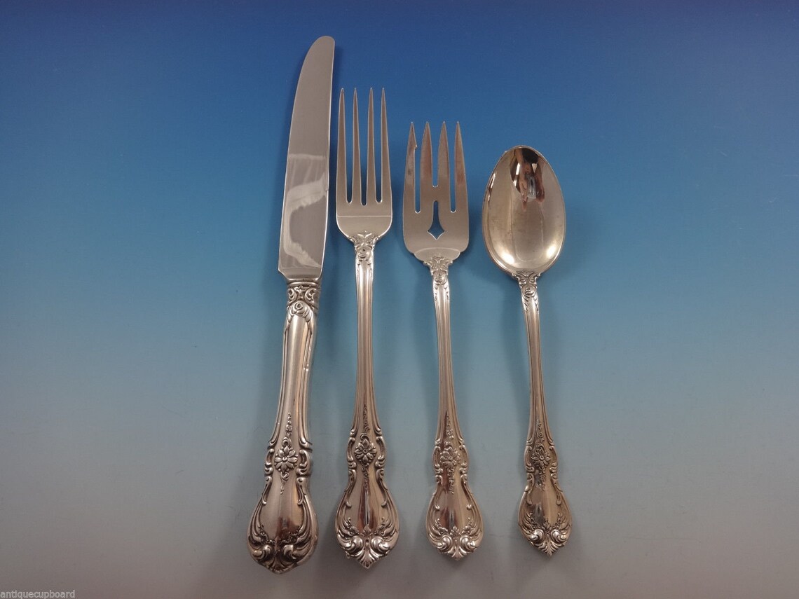 Old Master Towle by Sterling Silver Flatware Set for 8 Service 32 ...