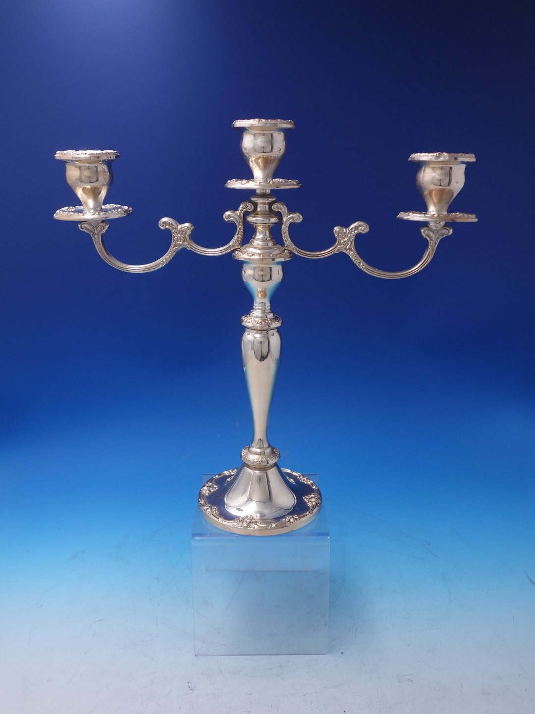 Melrose by Gorham Sterling Silver Candelabra 3-light #1381 14" X 14 ...