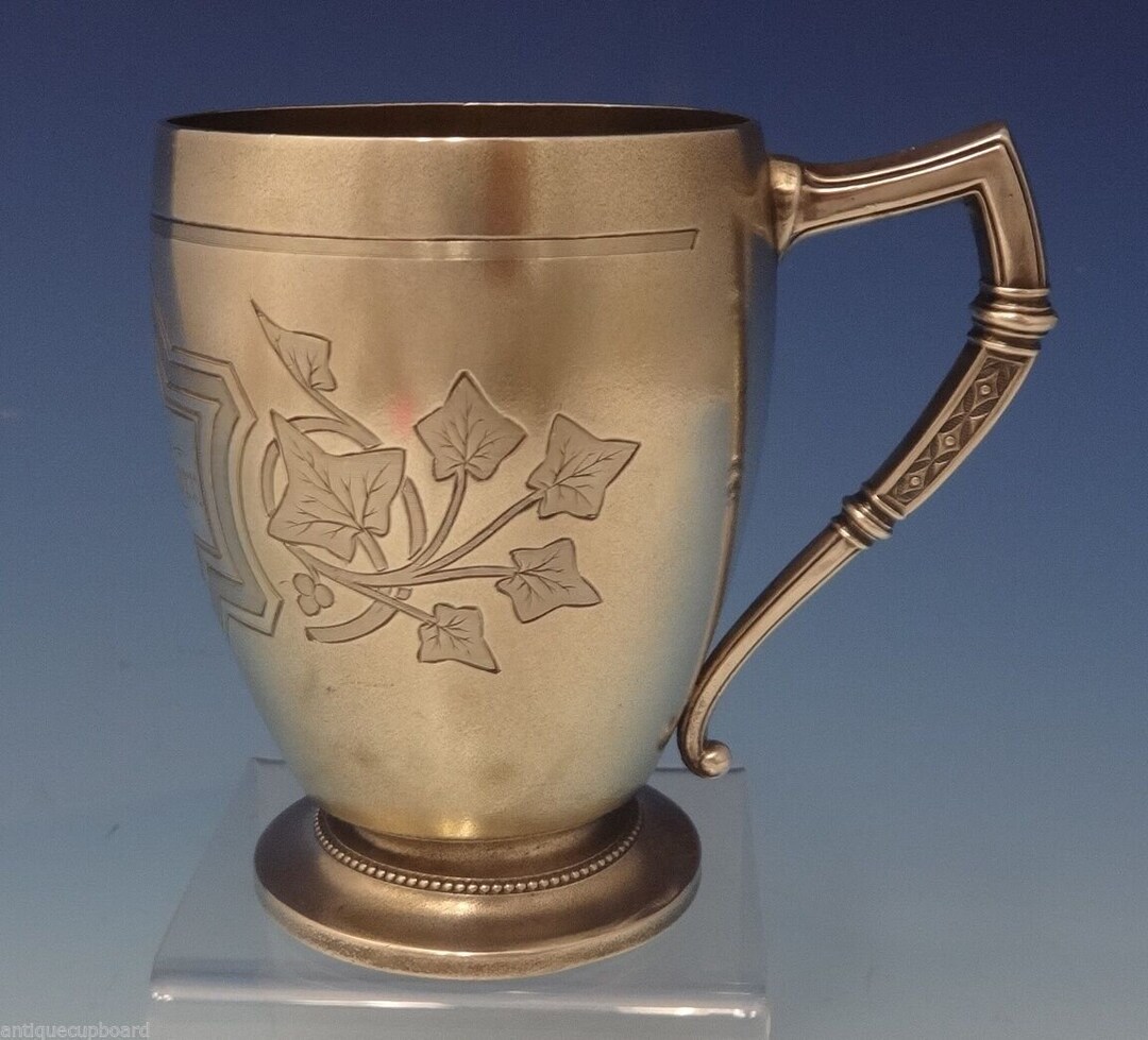 Ivy by Whiting Sterling Silver Cup With Ivy Design Bright-cut #58t ...