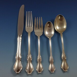 Hampton Court by Reed & Barton Sterling Silver Flatware Set 12 Service ...