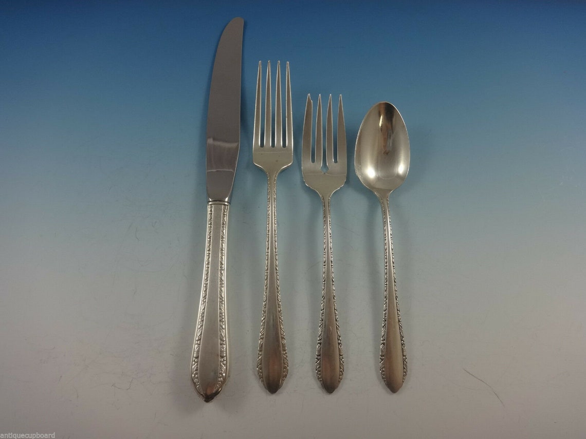 Wild Flower by Royal Crest Sterling Silver Flatware Set 12 | Etsy