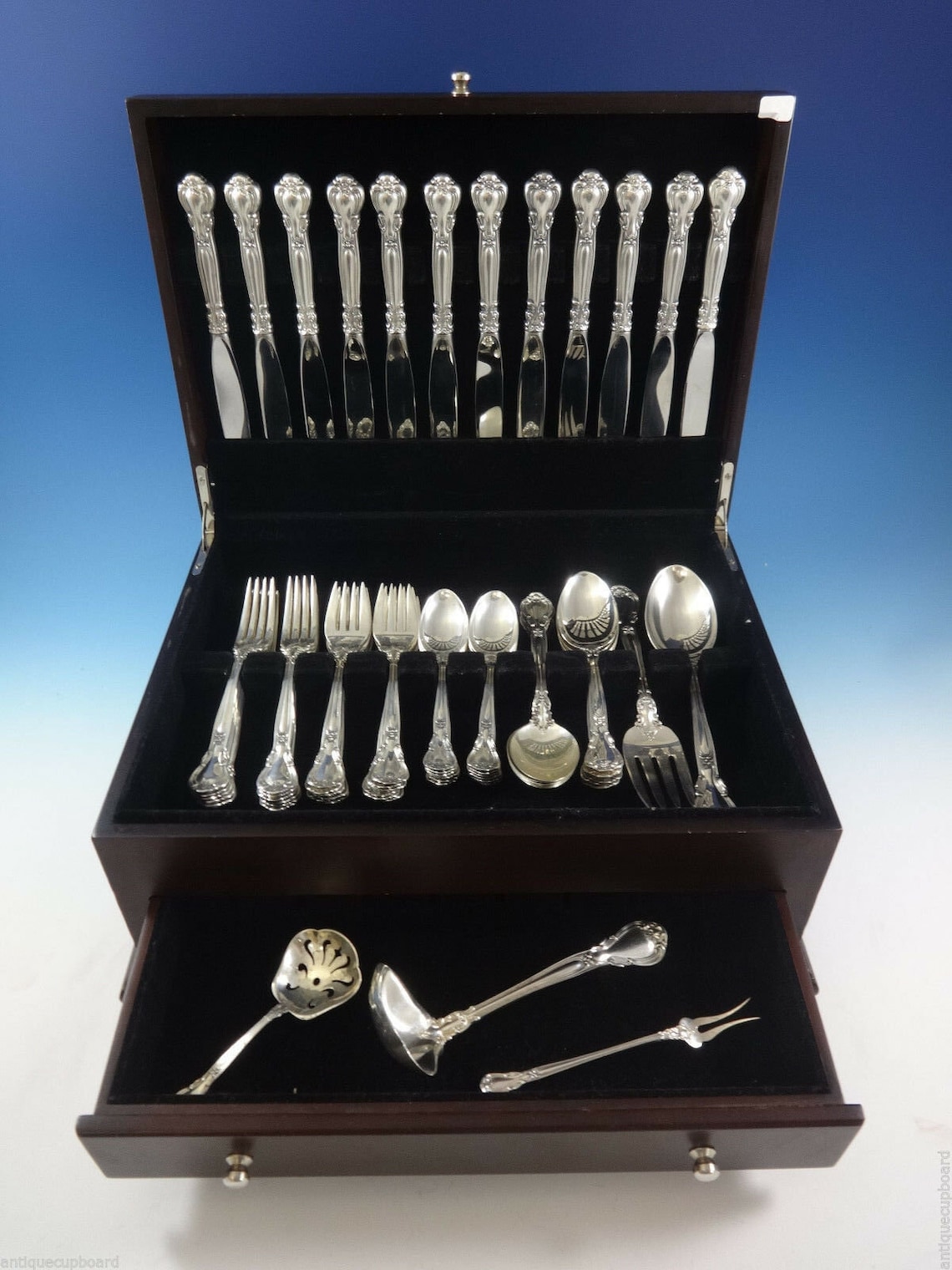 Chantilly by Gorham Sterling Silver Flatware Set for 12 Service 65 ...