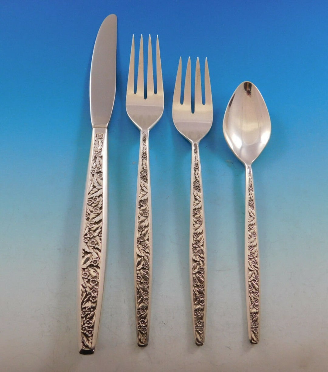 Valencia by International Sterling Silver Flatware Set for 12 Service ...