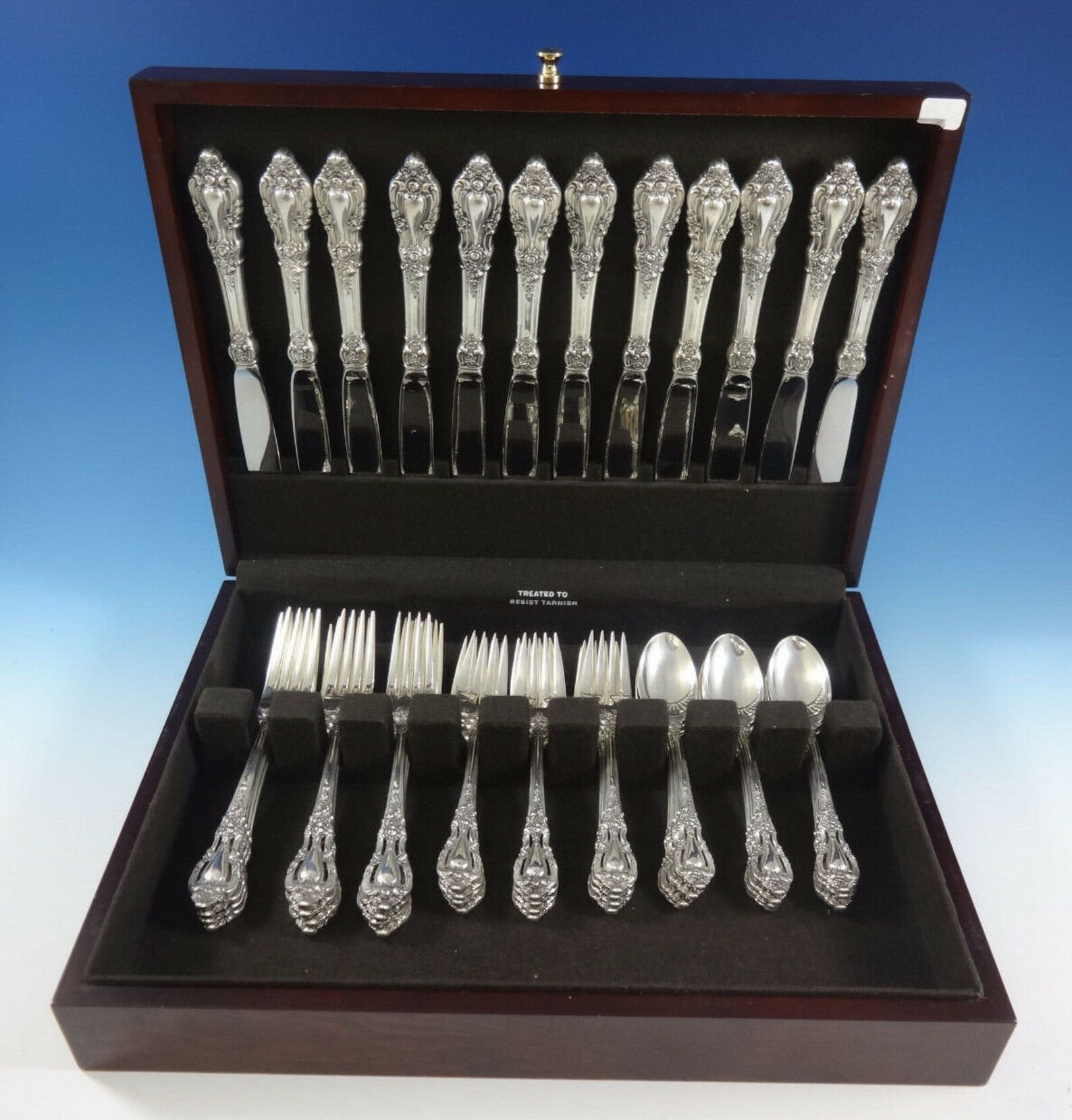 Eloquence by Lunt Sterling Silver Flatware Service for 12 Set | Etsy