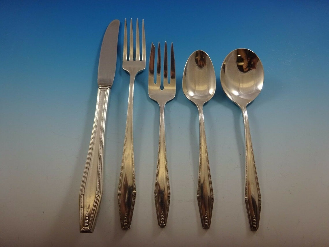 Formality by State House Sterling Silver Flatware Service Set 43 Pieces ...
