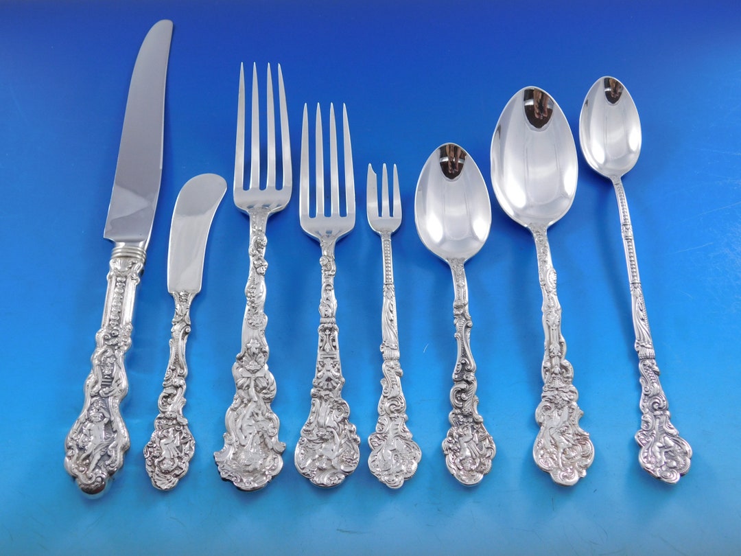 Versailles by Gorham Sterling Silver Flatware Set 8 Service 70 Pcs ...