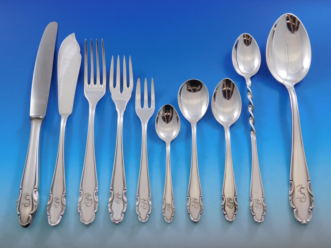 Homag 90 German Silverplated Flatware Set 133 Pieces Service for 12 ...