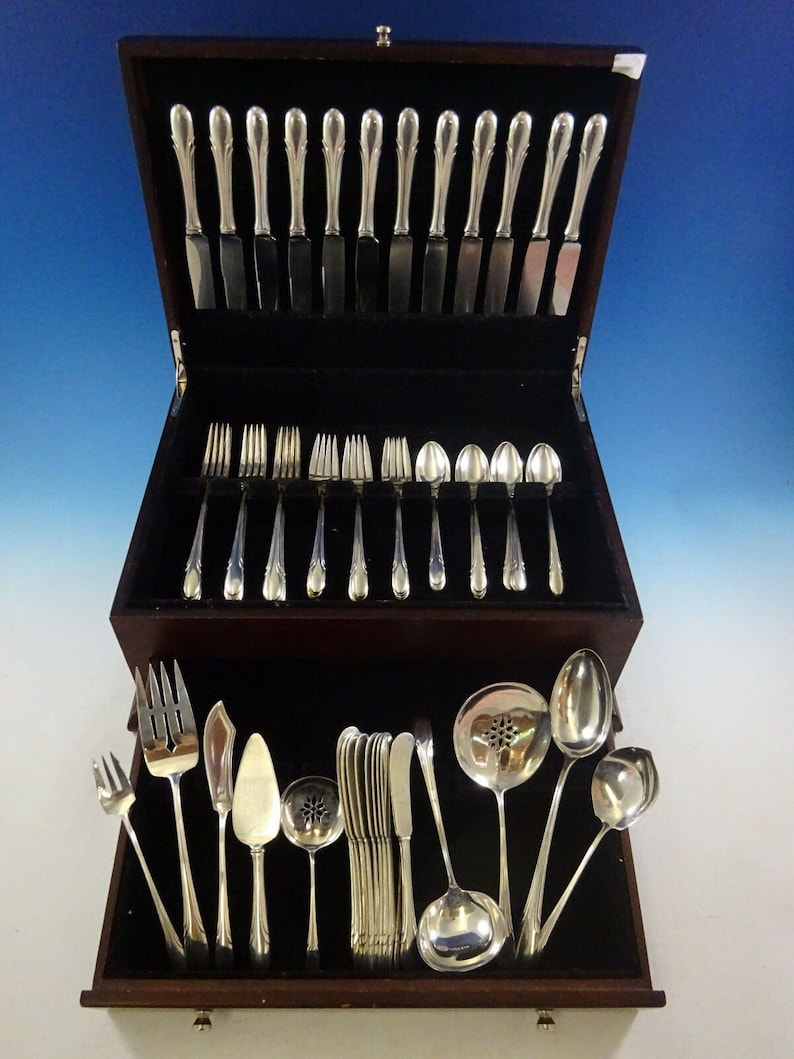 Symphony by Towle Sterling Silver Flatware Service for 12 Set 69 Pieces ...
