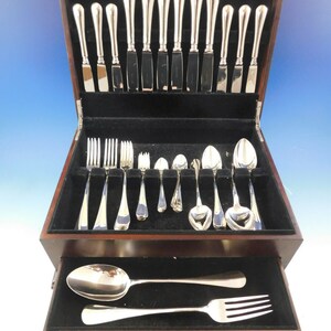 Queen Anne by Cesa 1882 Italy 800 Silver Flatware Set Service 56 Pcs ...