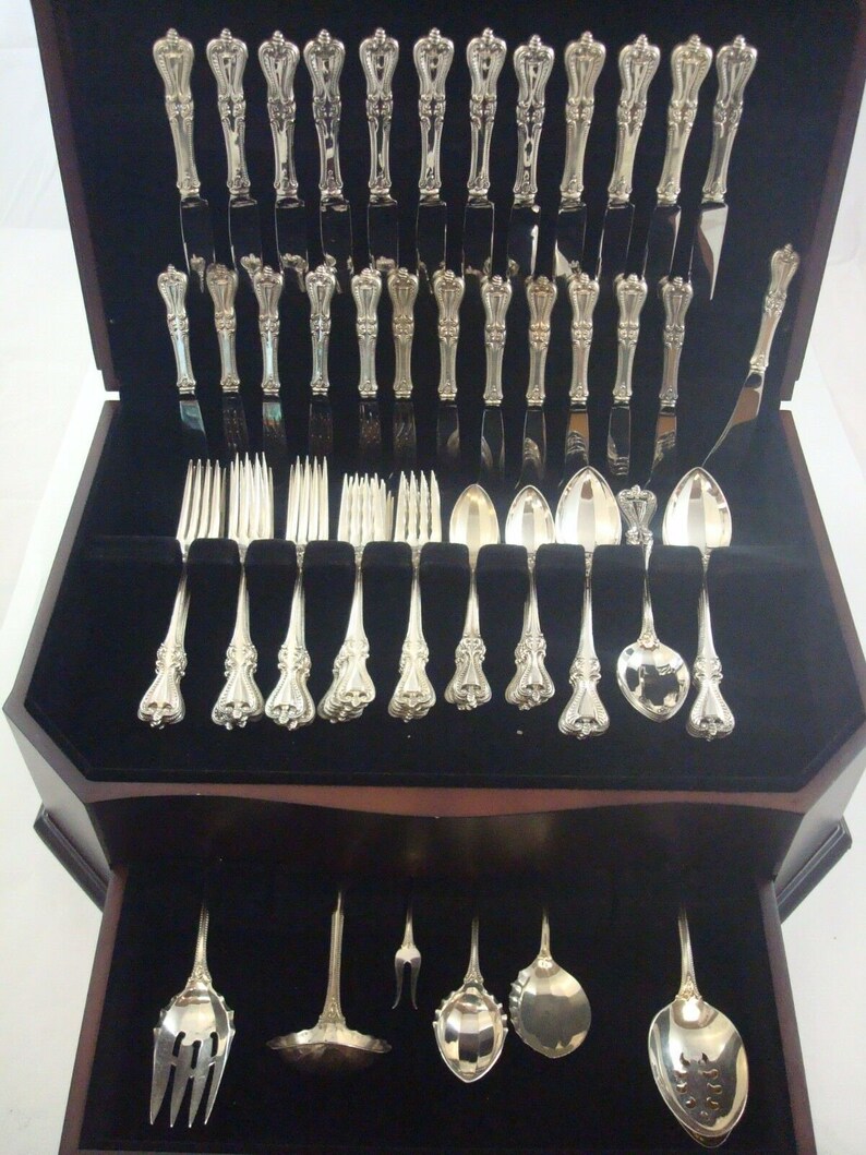 Old Colonial by Towle Sterling Silver Flatware Set for 12 - Etsy