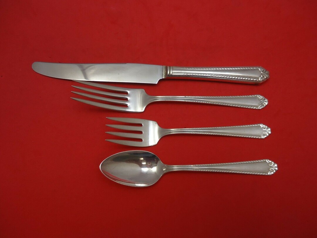 Shirley by National Sterling Silver Regular Size Place Setting(s) 4pc ...