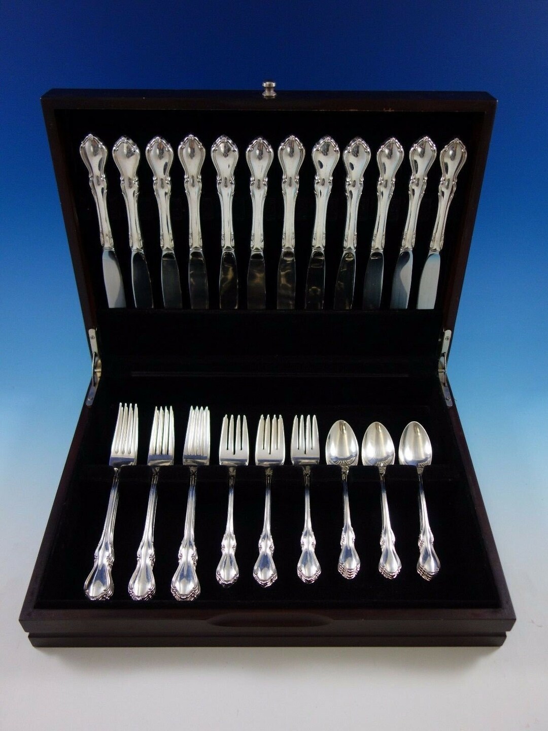 Hampton Court by Reed & Barton Sterling Silver Flatware Set Service 48 ...