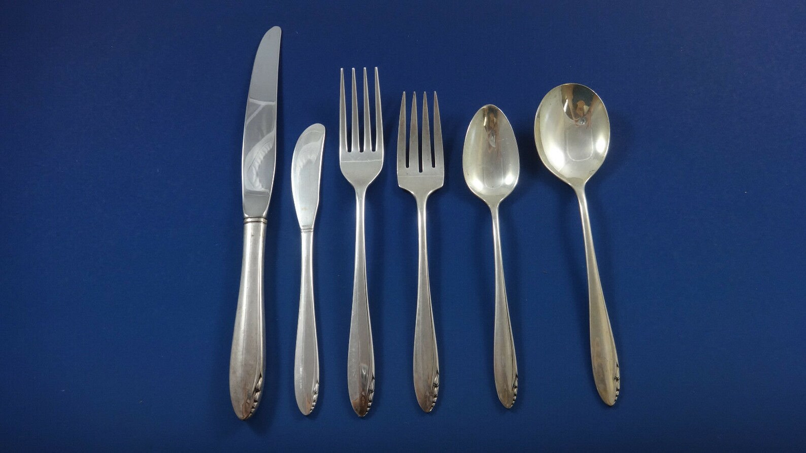 Lasting Spring by Oneida Sterling Silver Flatware Set for 8 | Etsy