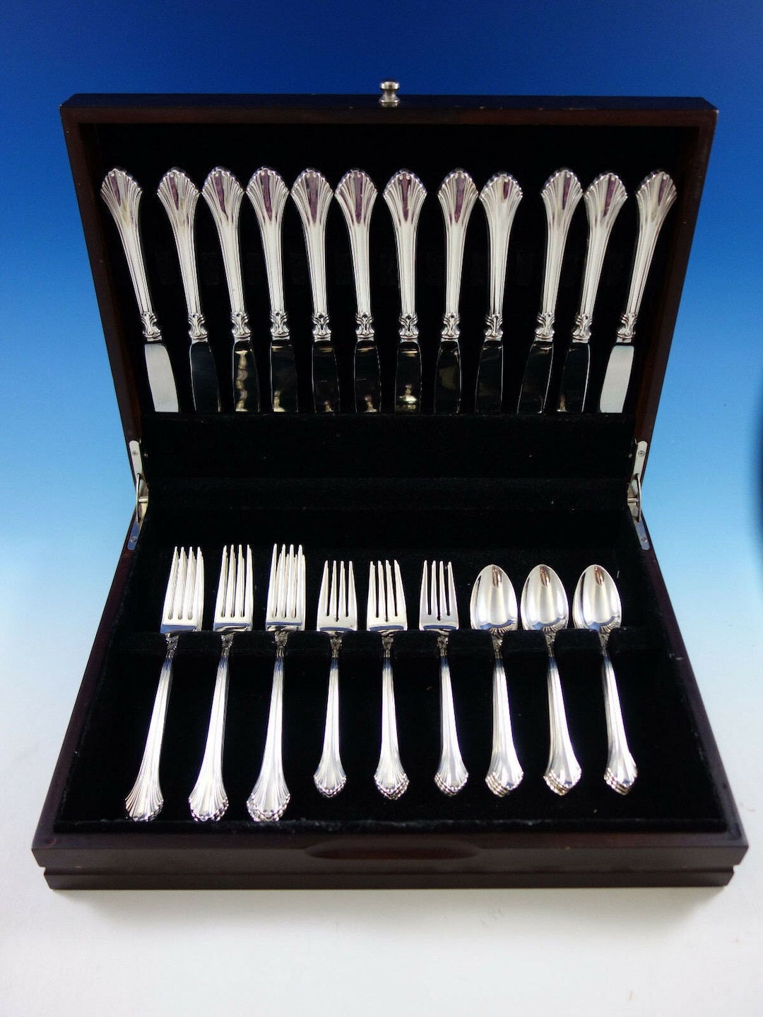 French Regency by Wallace Sterling Silver Flatware Set 12 Service 48 ...