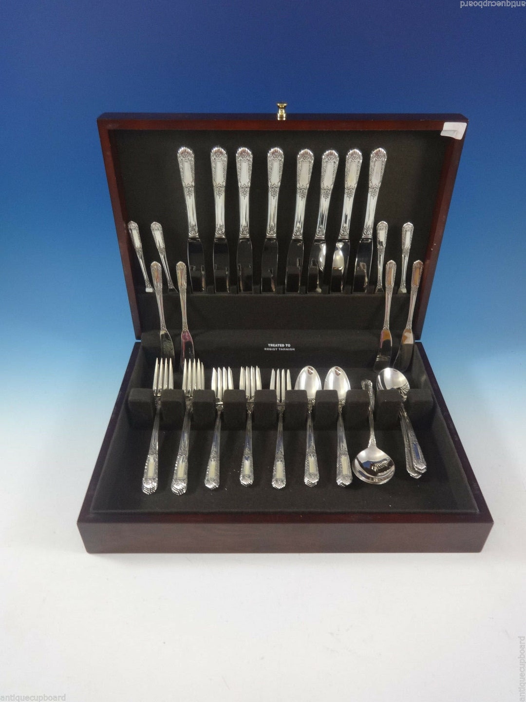 Inaugural by State House Sterling Silver Flatware Set for 8 Service 48 ...