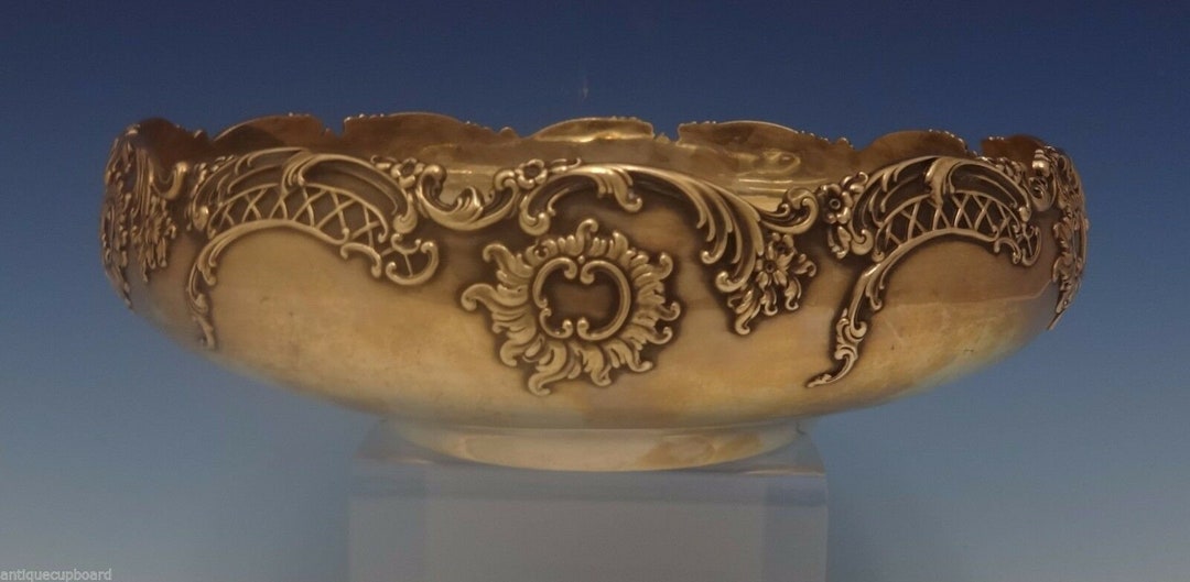 Dresden by Whiting Sterling Silver Fruit Bowl Applied Floral/scroll ...