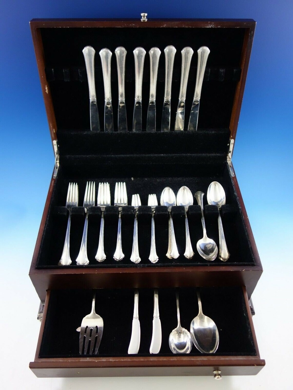 Chippendale by Towle Sterling Silver Flatware Set for 8 Service 59 ...