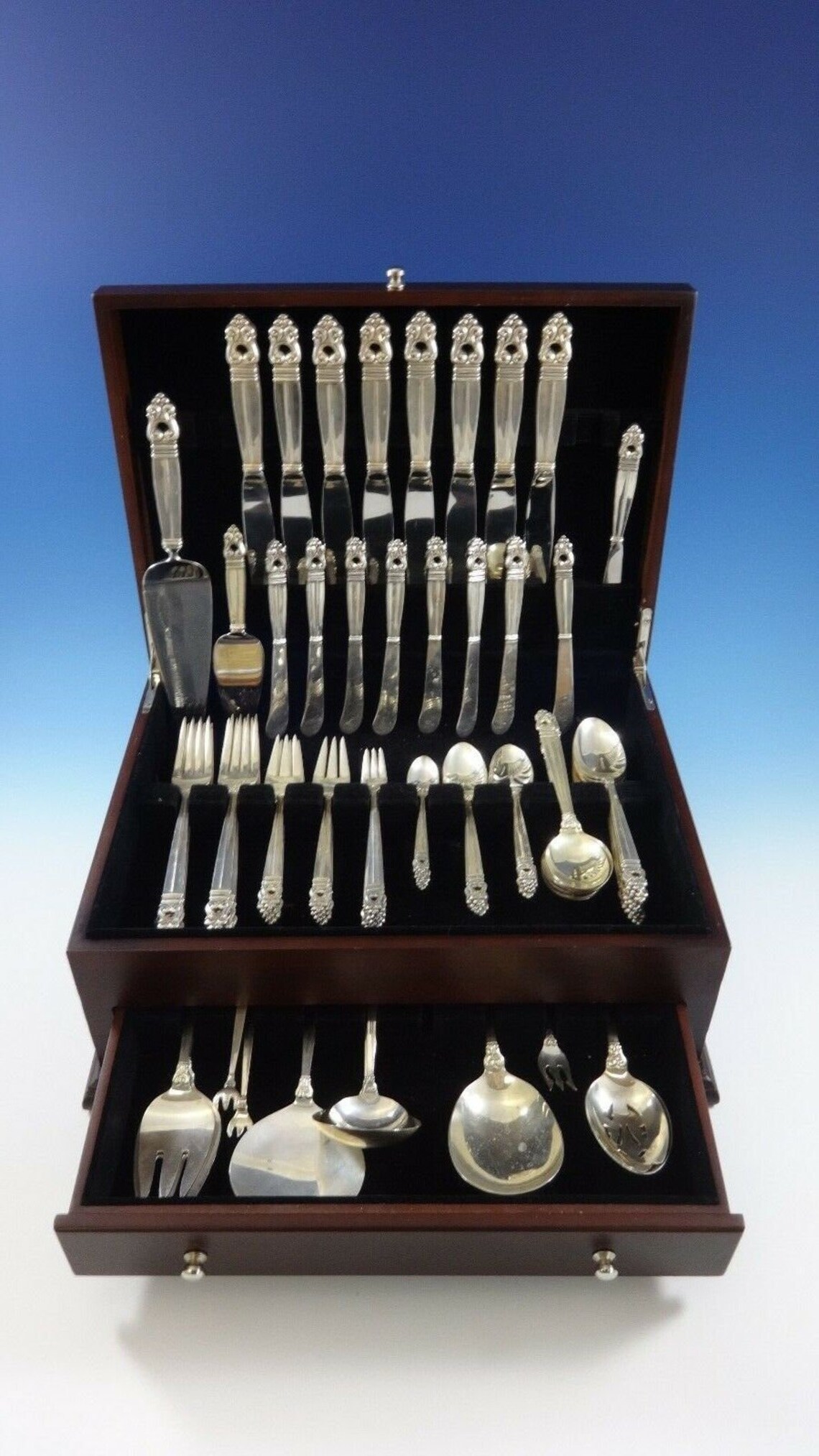 Royal Danish by International Sterling Silver Dinner Flatware Set ...