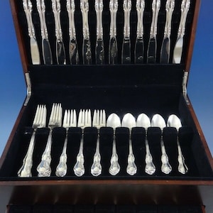 Hampton Court by Reed & Barton Sterling Silver Flatware Set 12 Service ...