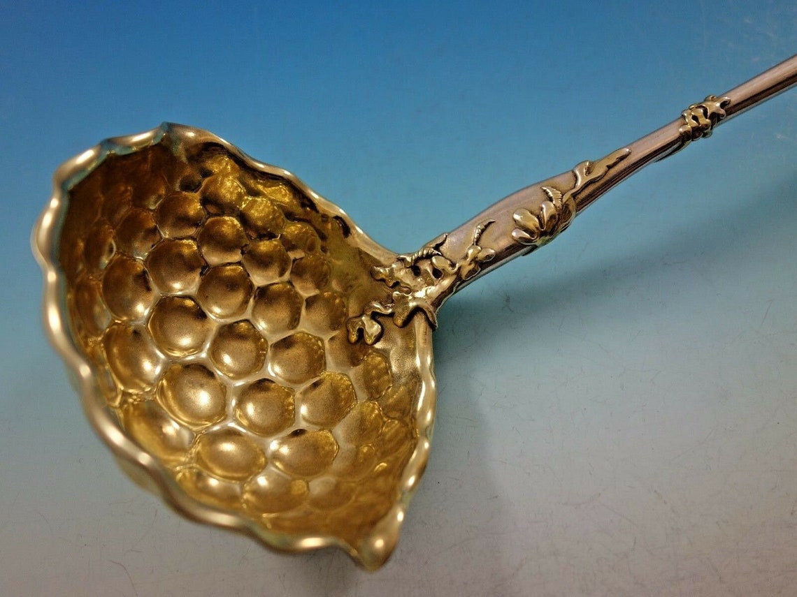 Tiffany and Co. Sterling Silver Punch Ladle With 3D Mermaid and Dolphin ...