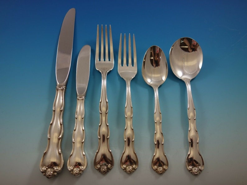 Rondo by Gorham Sterling Silver Flatware Set for 12 Service 81 Pieces ...