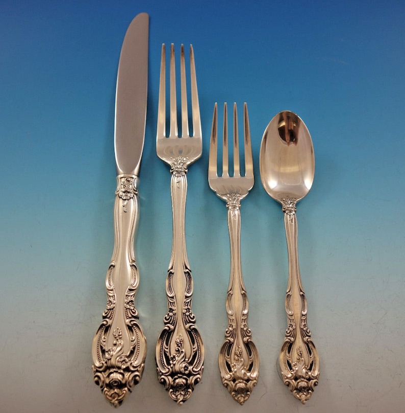 La Scala by Gorham Sterling Silver Flatware Set Service 24 - Etsy