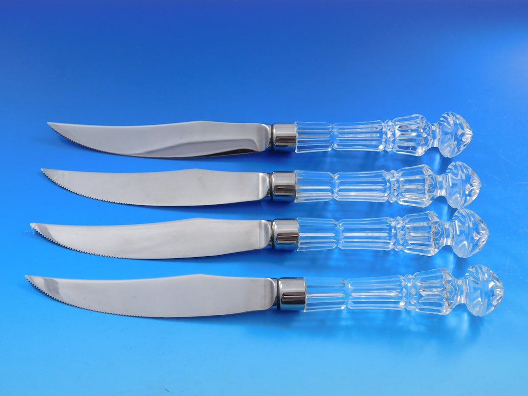 Waterford Crystal Handle Flatware Set of 4 Steak Knives - Etsy