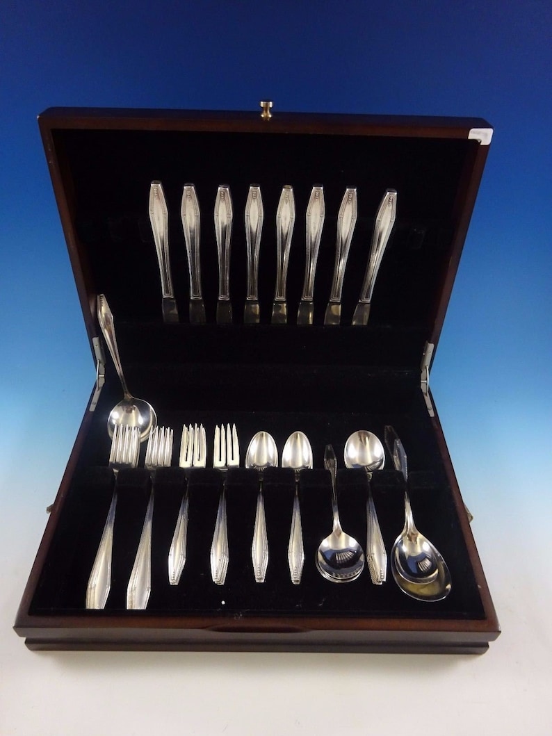 Formality by State House Sterling Silver Flatware Service Set 43 Pieces ...