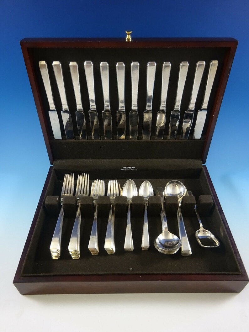 Craftsman by Towle Sterling Silver Flatware Set for 12 Service 61 ...