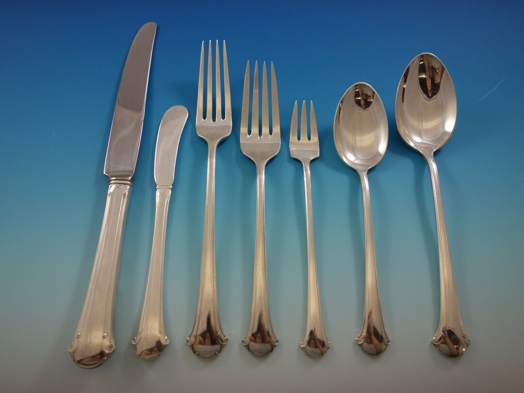 Chippendale by Towle Sterling Silver Flatware Set for 12 Service 84 ...