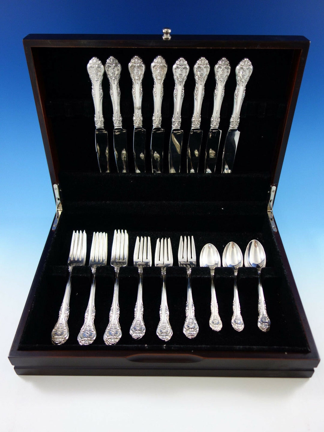 King Edward by Gorham Sterling Silver Flatware Set for 8 Service 32 Pcs ...