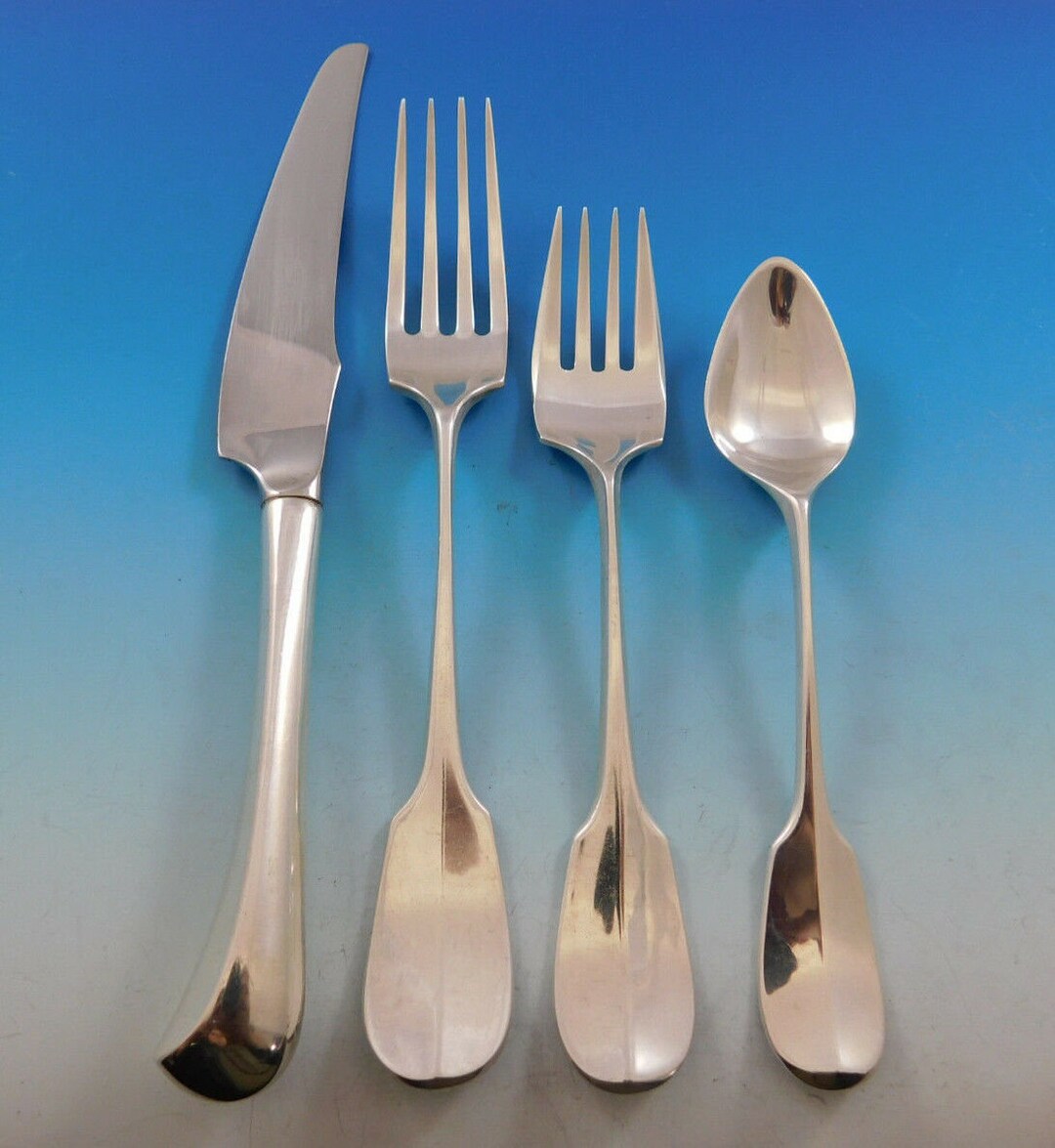 Smithsonian by Stieff Sterling Silver Flatware Set for 12 Service 50 ...
