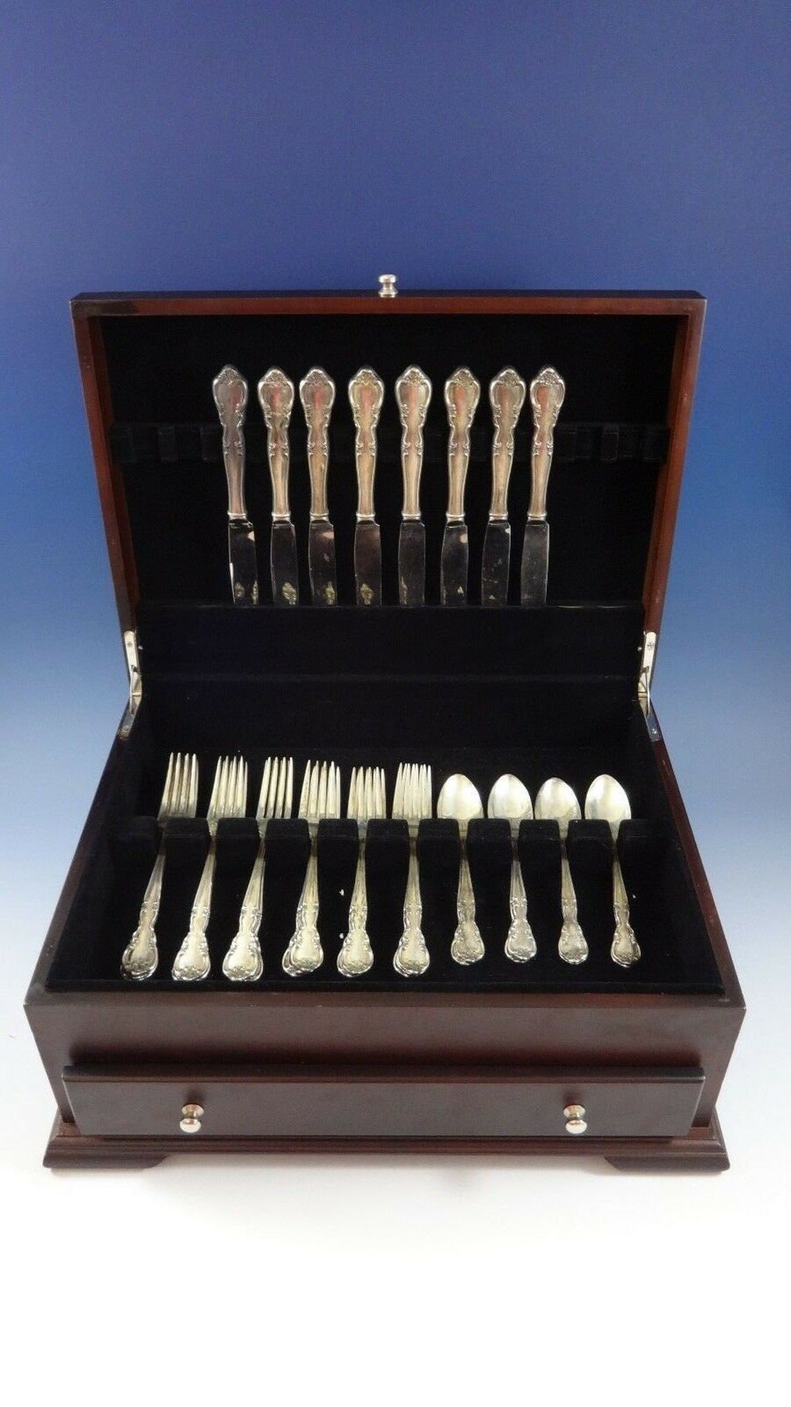 American Classic by Easterling Sterling Silver Flatware Set 8 - Etsy