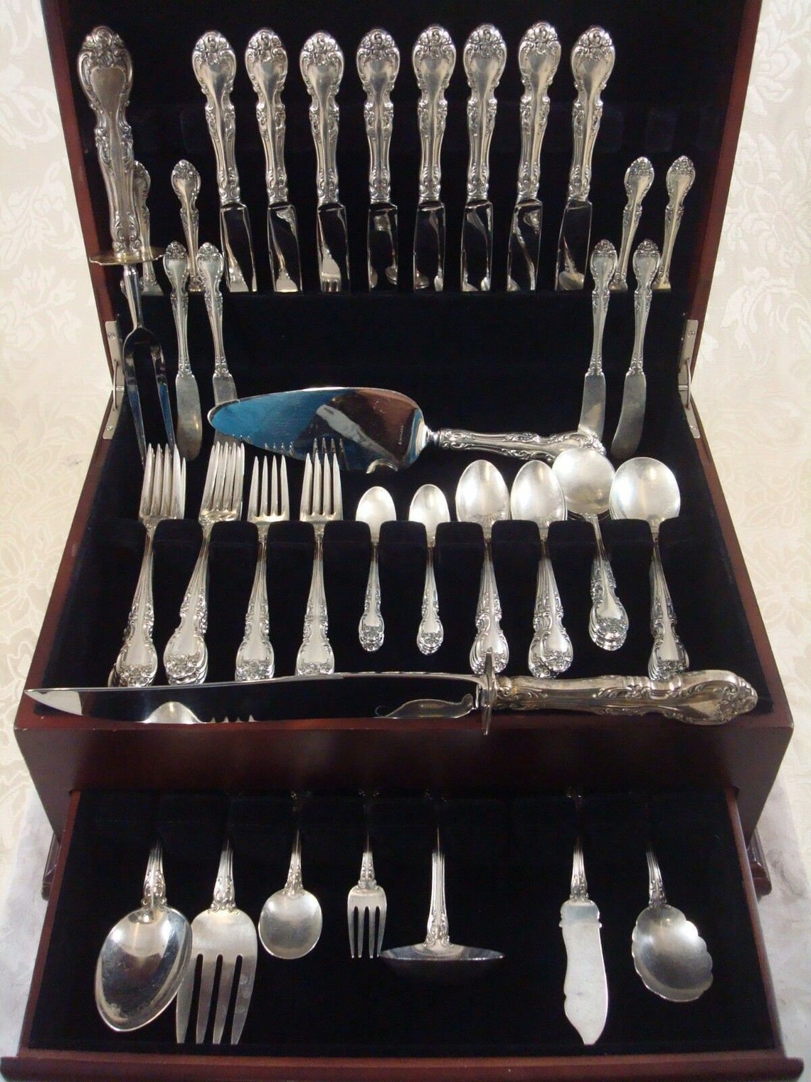 Melrose by Gorham Sterling Silver Flatware Set Service 66 - Etsy